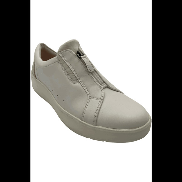 Clarks | Shoes | Clarks Collection Leather Zipper Sneakers Layton Rae ...